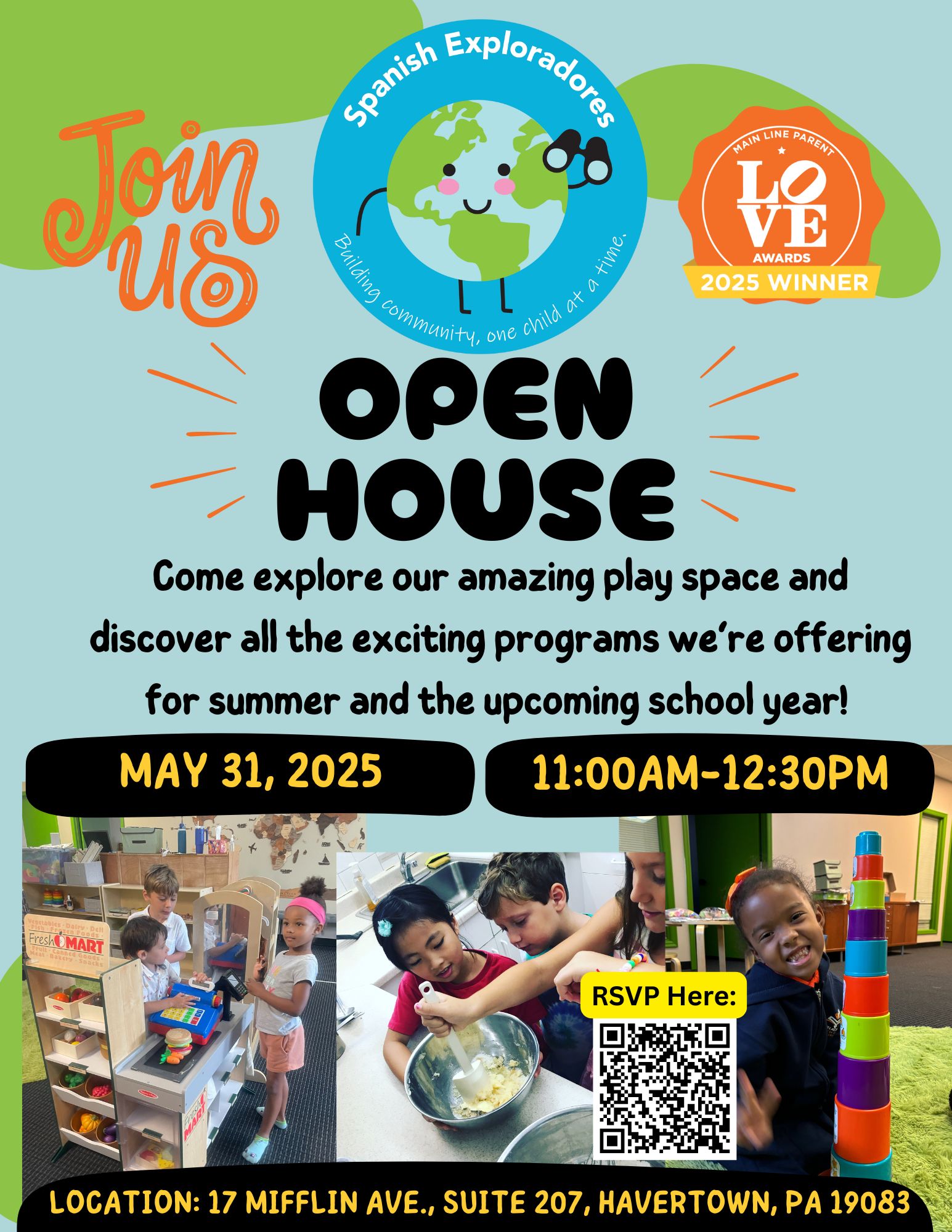 Open House May 31st 2025 - Spanish for Kids, Baby and Me Preschool ...