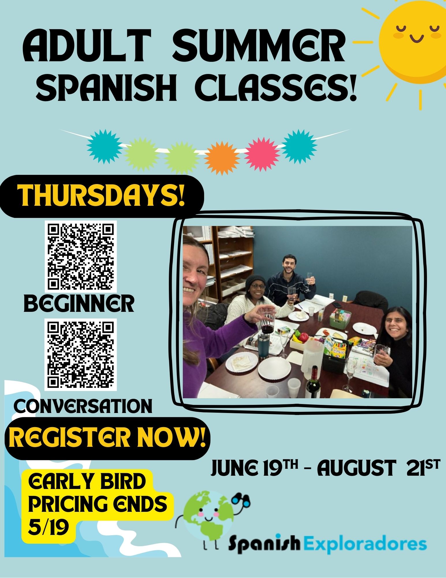 Adult Summer Spanish Classes - Spanish for Kids, Baby and Me Preschool ...